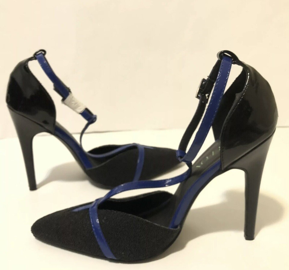 Paper Fox heels Adult size 8 US Black Blue Stiletto New Women’s | eBay