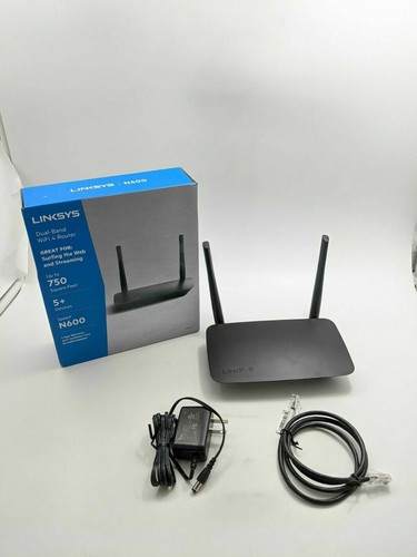 New Linksys E2500 V4 WiFi 4 Dual-Band N600 Router E2500-4B - AD0168 | eBay