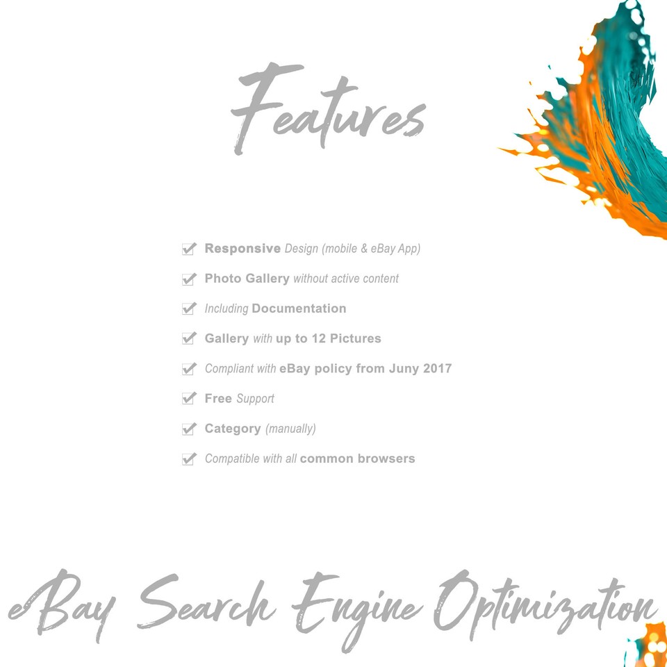 2020 Essentials eBay Auction Listing Template Design Responsive Listing ...