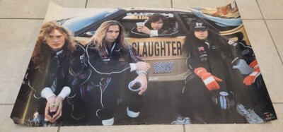Rare MTV Slaughter rock group 1990 poster | eBay