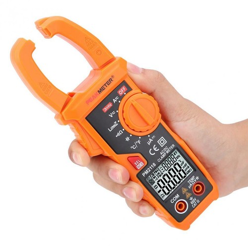 PM2118 Digital Clamp Meter AC DC Multimeter Auto NCV Temperature ...