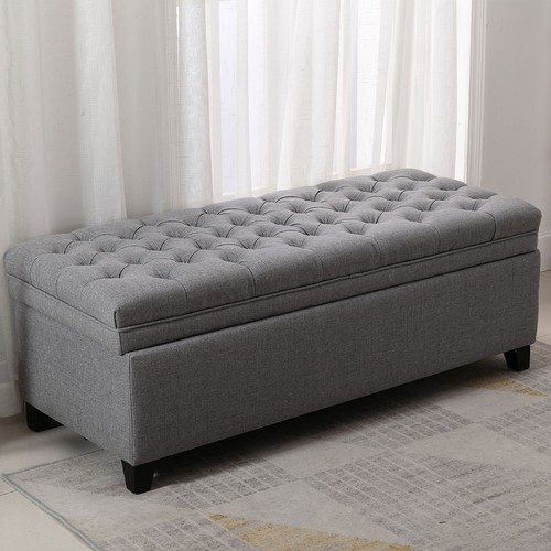 Chesterfield Storage Ottoman Footstool End of Bed Sofa Bench Window ...