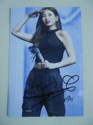 Suzy Bae Miss A 4x6 Photo Korean Actress KPOP autograph signed USA ...