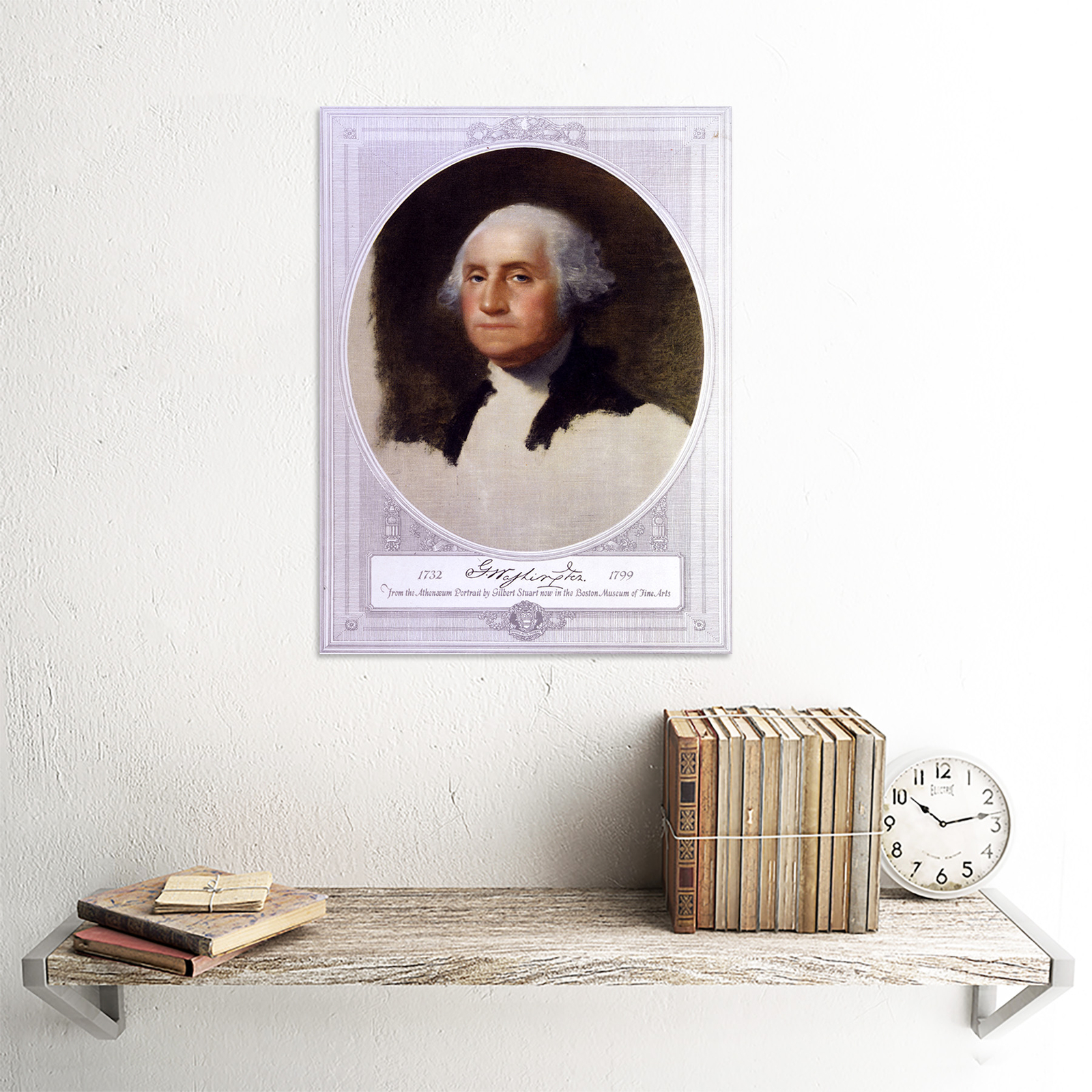 PAINTING PORTRAIT GEORGE WASHINGTON PRESIDENT USA FINE ART PRINT POSTER ...