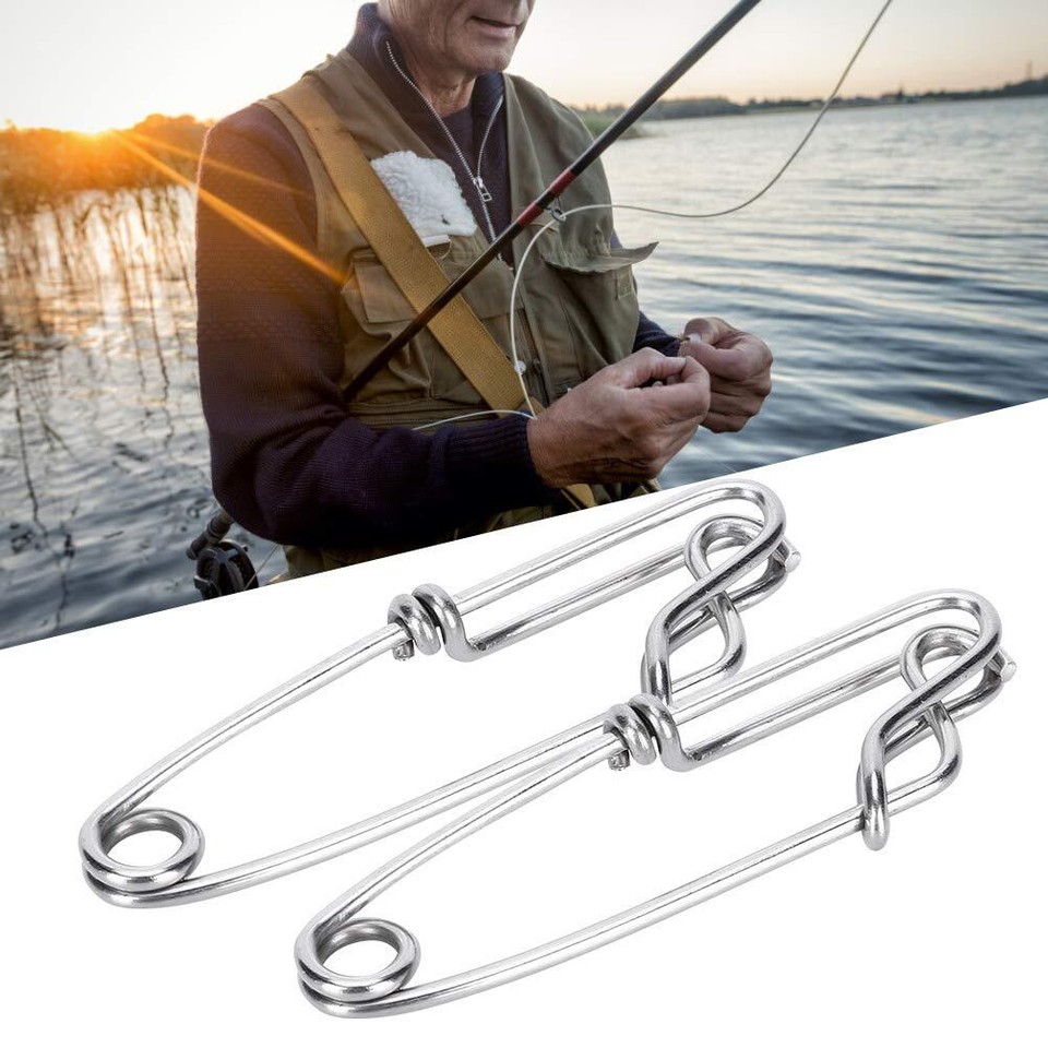 Longline Fishing Snap Clips 12PCS Stainless Steel Fishing Clips Tuna ...