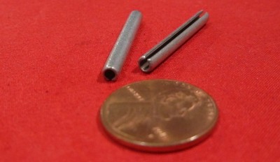 Zinc Plate Steel Slotted Roll Spring Pin, 1/8" Dia x 1 1/8" Length, 100 ...