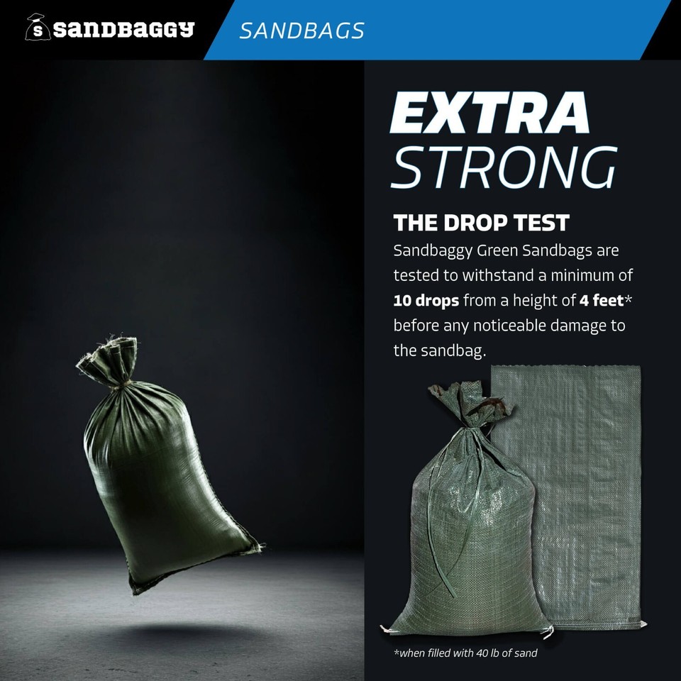 Military Style OD Heavy Duty Sandbag Sand Bags - 26" x 14" Sandbags ...