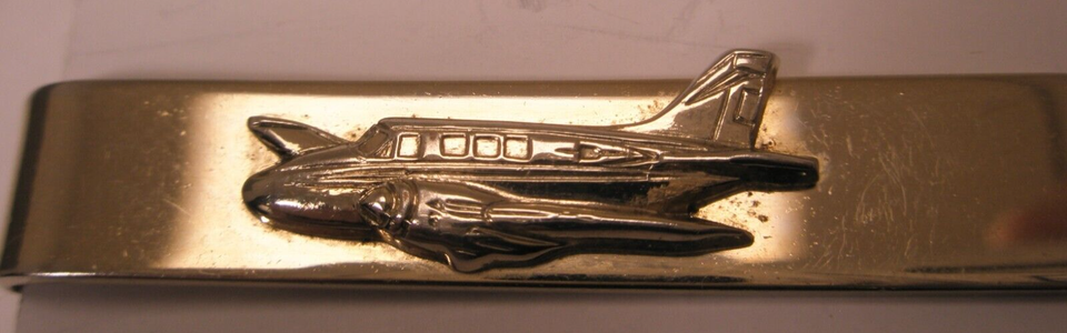 Commuter Plane Vintage Tie Bar Clip airbus boeing cessna gulfstream ...