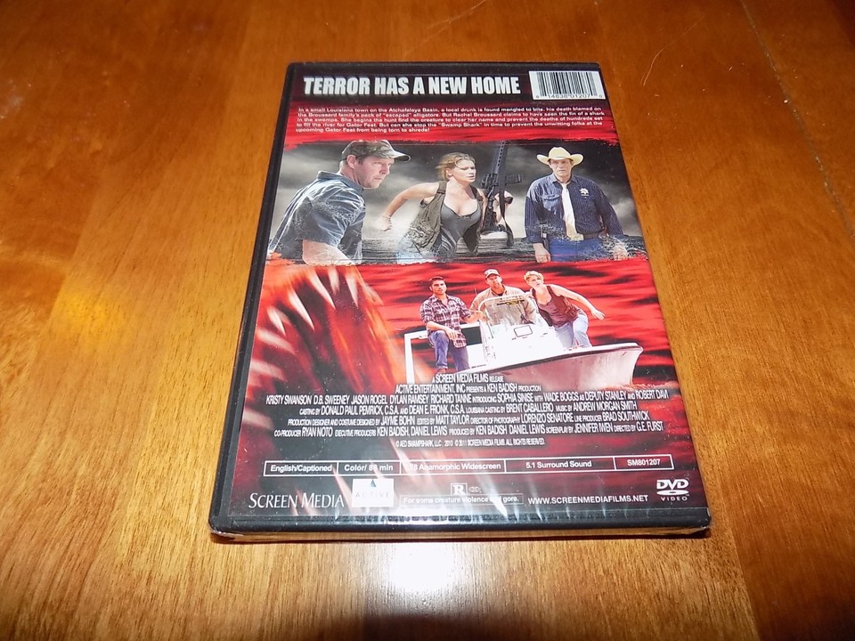 SWAMP SHARK Sharks Horror Movie Kristy Swanson Wade Boggs Sweeney DVD ...