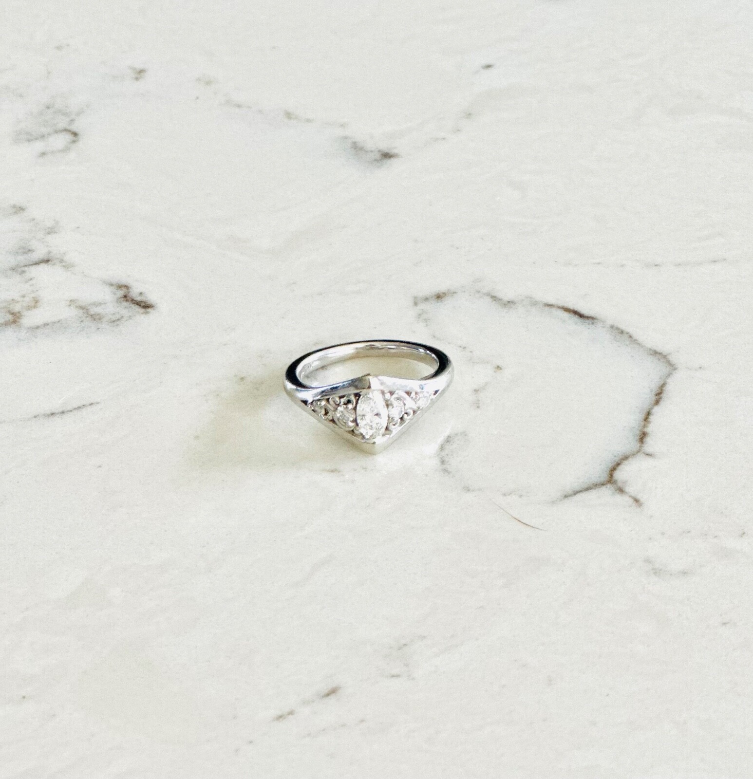 Women's Diamond Ring Custom-Designed 14kt White Gold … - Gem