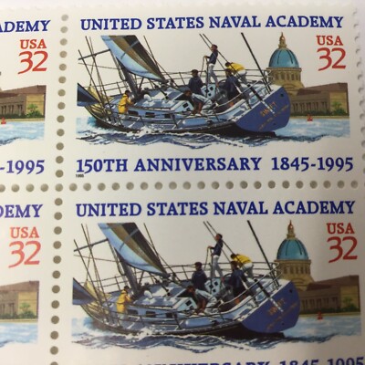 United States Naval Academy 150th Anni 1845 - 1995 32 c USA stamps | eBay