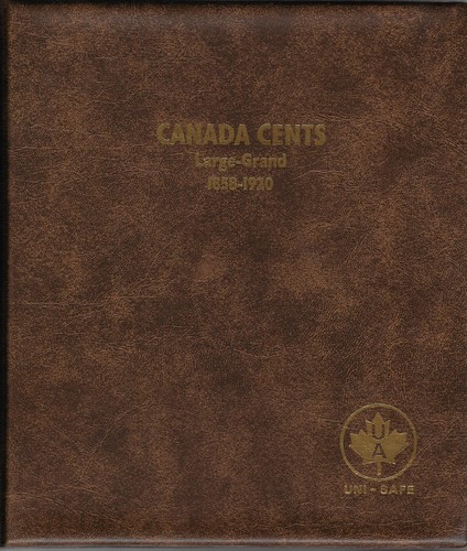 Unimaster Coin Album #151 "Canada 1 Cents 1858-1920" Large Cents ...