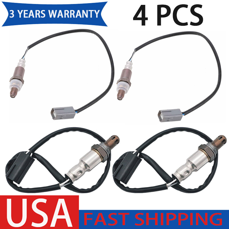 4Pcs Up+Downstream Oxygen Sensor For 2009-2010 Nissan 370Z Infiniti M35 ...