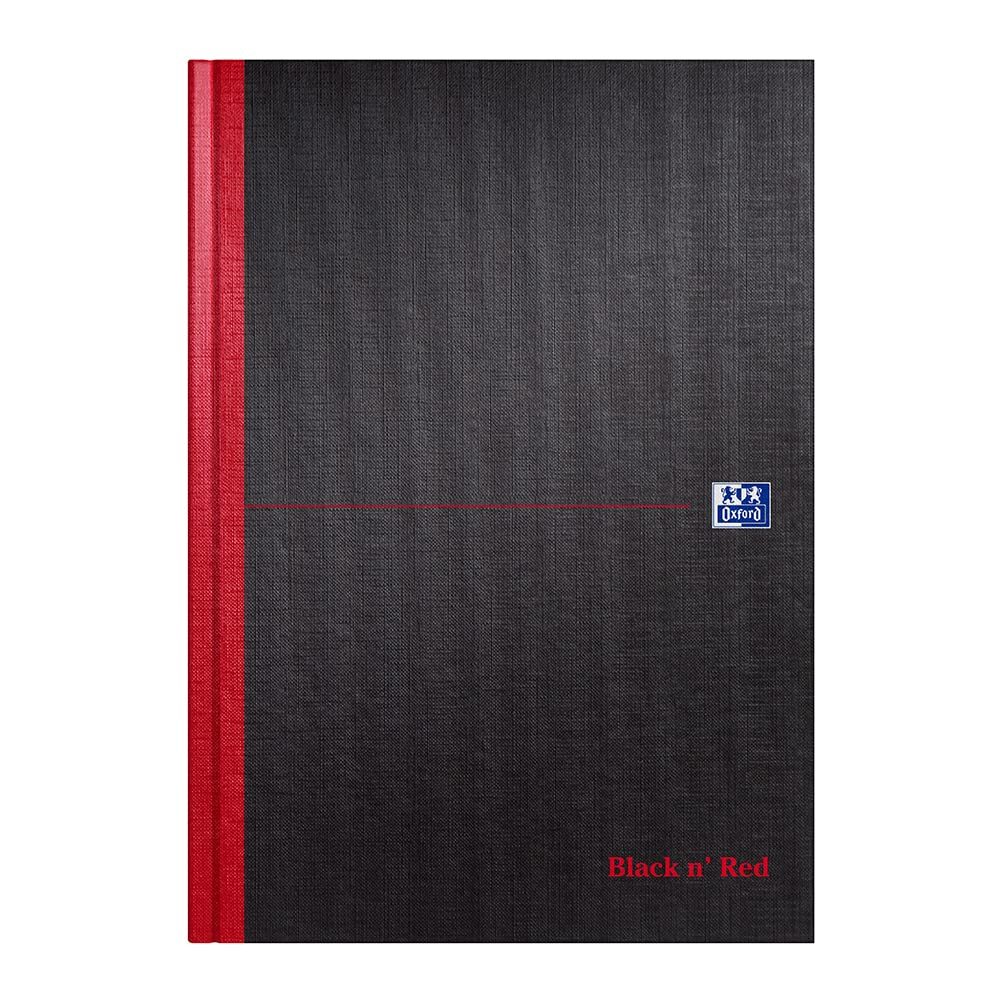 Oxford Black n' Red, A4 Notebook Hardcover, Casebound, Lined, 384 Page ...