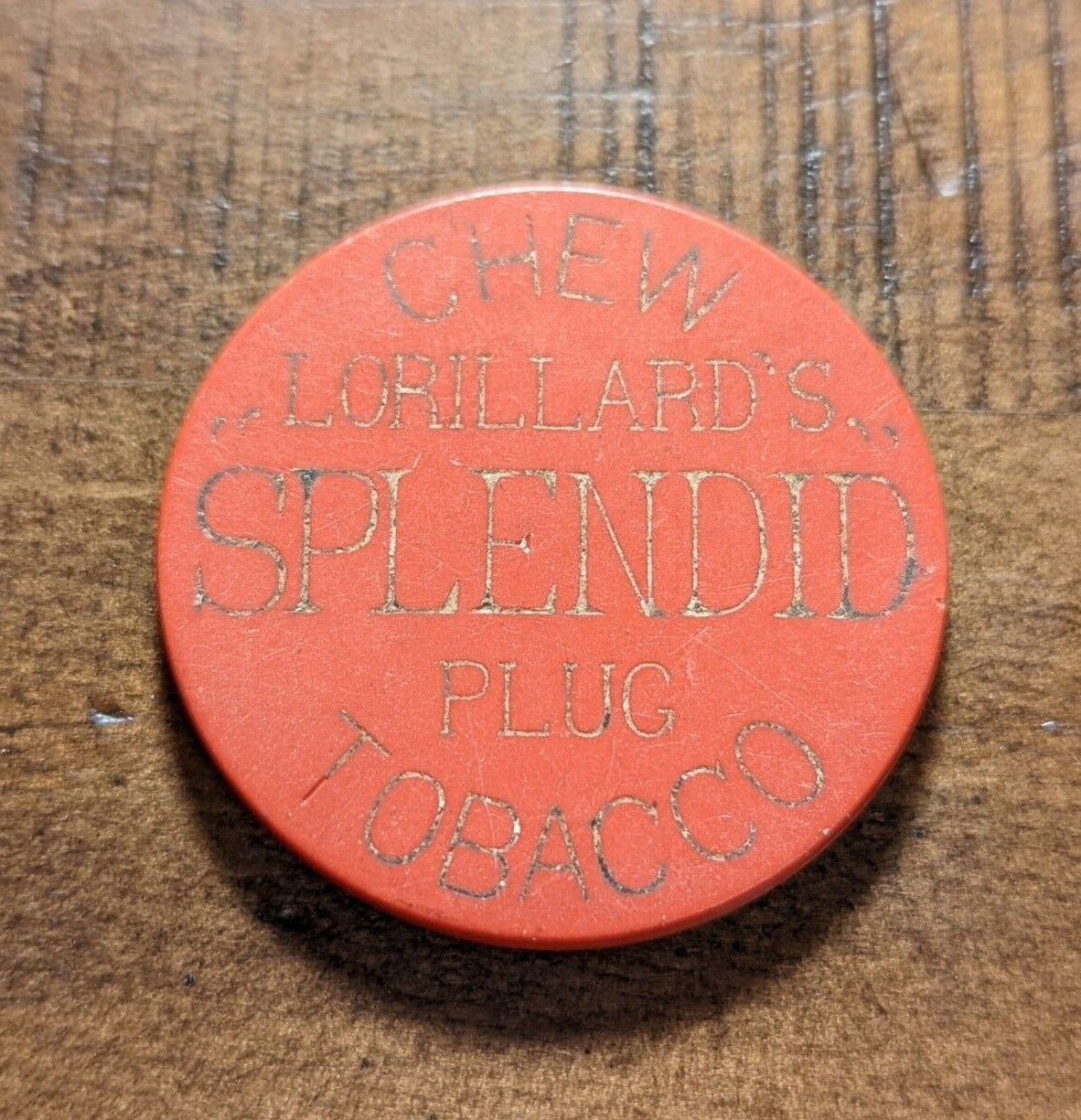 1880s Jersey City New Jersey Lorillard's Splendid Plug Tobacco Hard ...