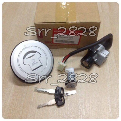 Honda GENUINE MSX GROM Ignition Barrel,Seat Lock, Fuel Cap & Keys Set ...