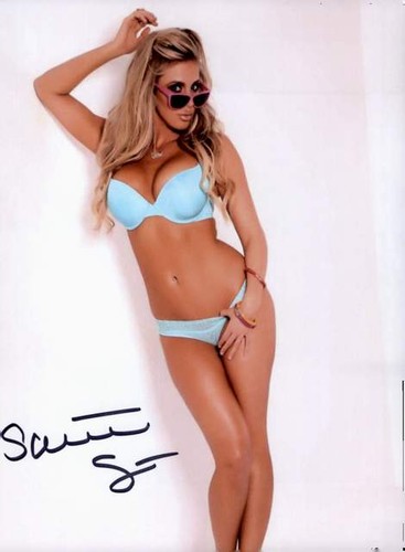 Samantha Saint signed model 8x10 Photo -PROOF- -CERTIFICATE- (A0027) | eBay