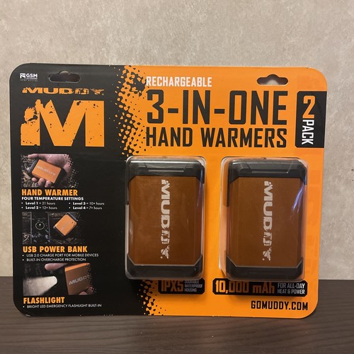 Muddy 3-in-1 Rechargeable Hand Warmers (MUDHW2PK) for sale online | eBay