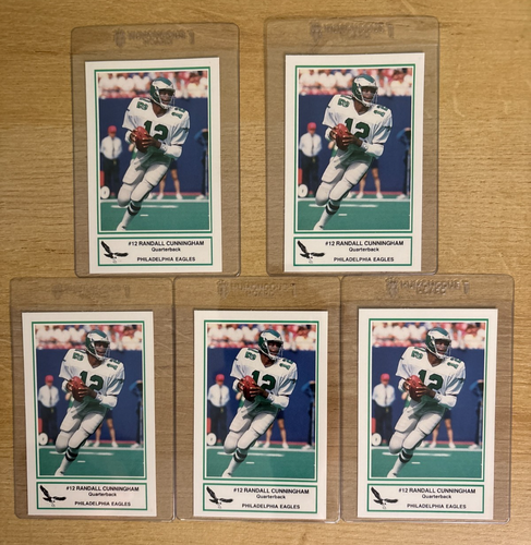 (5) 1986 Frito Lay Police Randall Cunningham Rookie Cards Lot Eagles ...