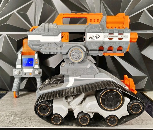 Rare Nerf N-Strike Elite Recon TerraScout Drone RC Tank + Remote (READ ...