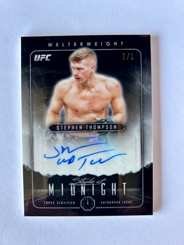 2024 Topps Midnight UFC - Stroke of Midnight Autographs Black Light # ...
