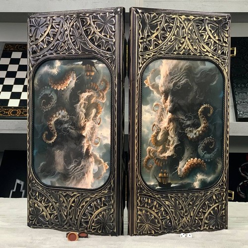 Backgammon Set Krake, Underwater World, Magnet Moving Pieces Game Board ...