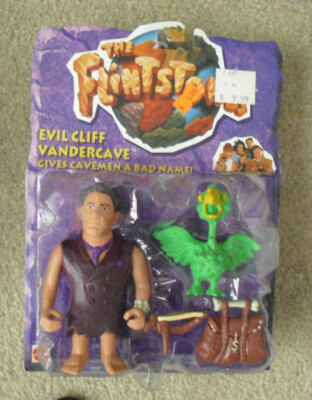 1993 Mattel The Flintstones Evil Cliff Vandercave Action Figure NIP | eBay