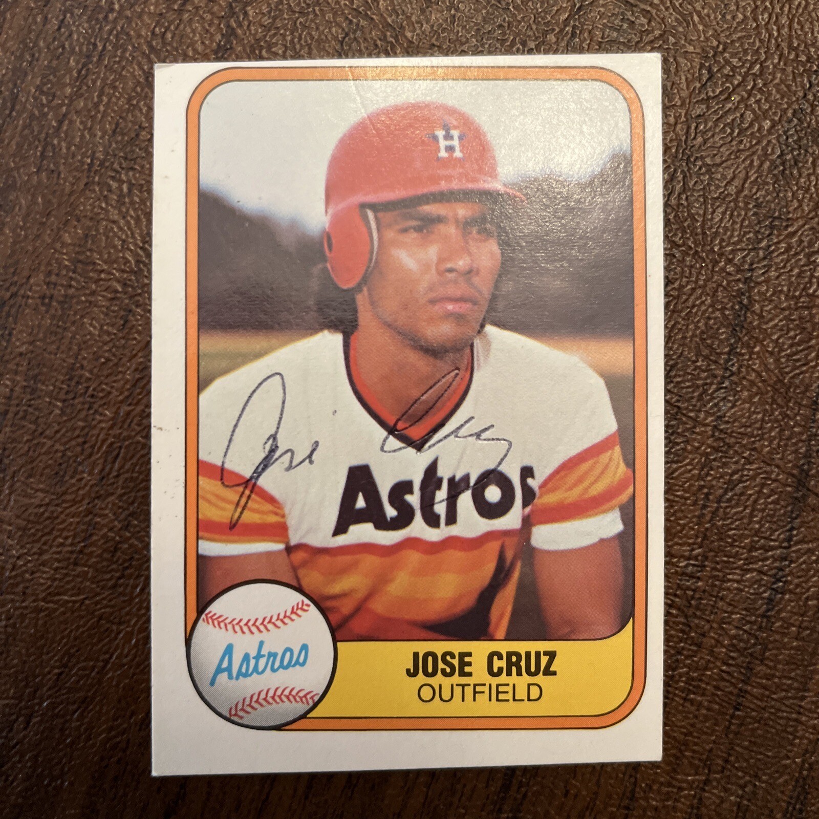 JOSE CRUZ 1981 FLEER AUTOGRAPHED SIGNED AUTO BASEBALL CARD | eBay