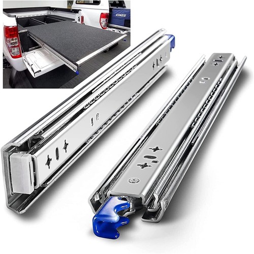 125kg Locking Drawer Slides / Runners 300mm - 600mm Trailer Fridge Draw ...