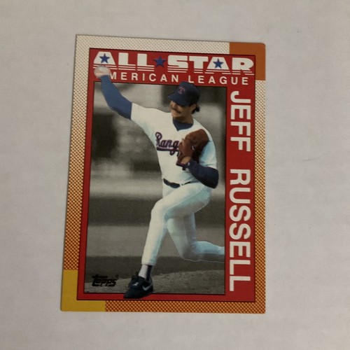 1990 Topps Jeff Russell All-Star #395 Texas Rangers | eBay