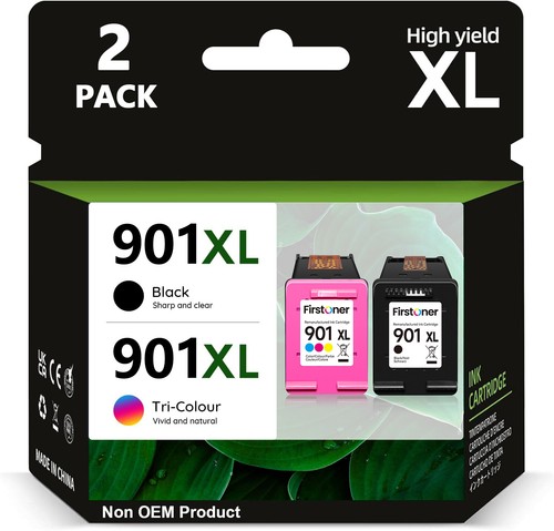 901 XL Ink Cartridges for HP 901 Officejet J4580 J4660 J4680 4500 ...