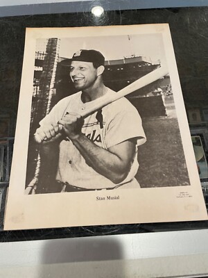 1960'S 1963 STAN MUSIAL ST. LOUIS CARDINALS SPORTS PIX 8.5x11 VG/EX ...