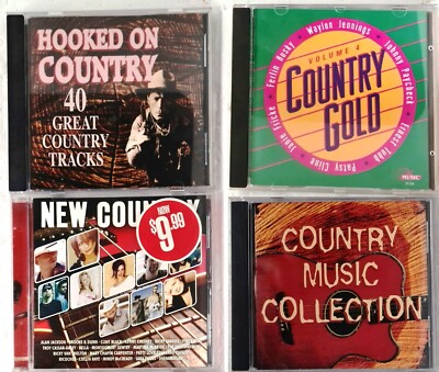 4 CD Albums 🎼 COUNTRY GOLD Vol.4 & MUSIC COLLECTION 💿 HOOKED ON & NEW ...