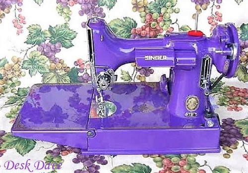 Desk Dave's "ROYAL PURPLE" Singer Featherweight 221 Sewing Machine | eBay
