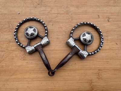 Silver Star Concho Sweet Iron Western Dee Ring Snaffle Bit ~ Smooth ...