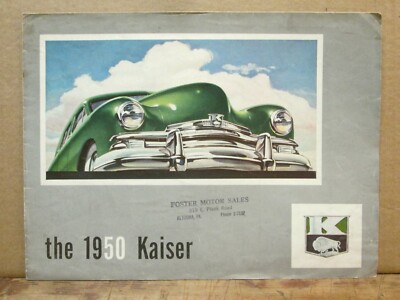 1950 KAISER DEALER BROCHURE, 8 pgs, 9" x 12", Kaiser-Frazer | eBay