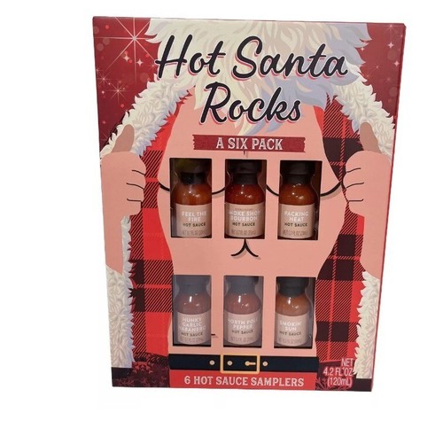 Hot Santa Rocks A Six Pack Hot Sauce Sampler Set | eBay