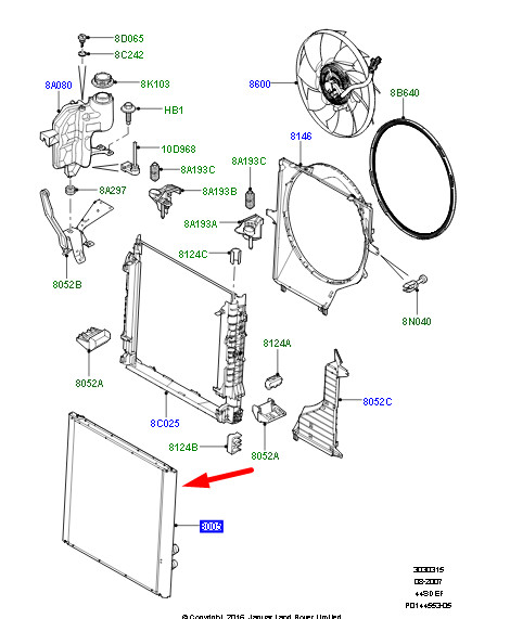 Land Rover Range V8 06-09 HSE Supercharged Radiator PCC500670 for sale ...