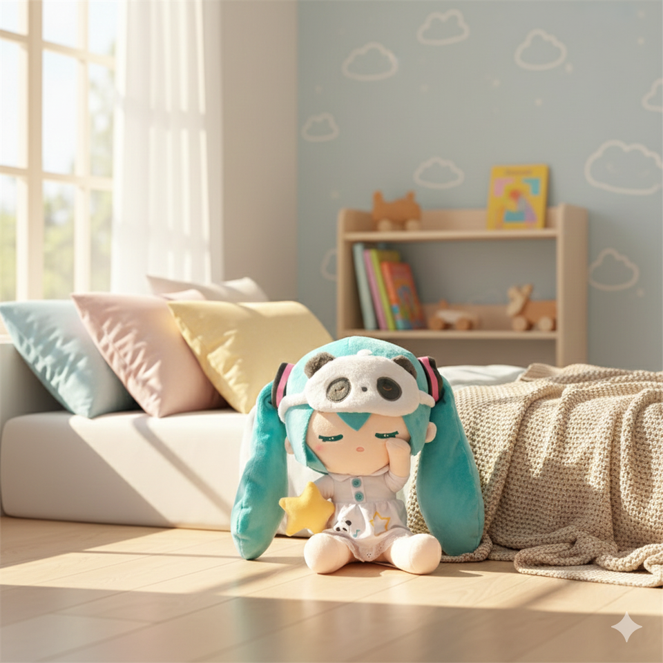 30CM Hatsune Miku Sleep Plush Toy Cute Vocaloid Anime Pillow Gift ...