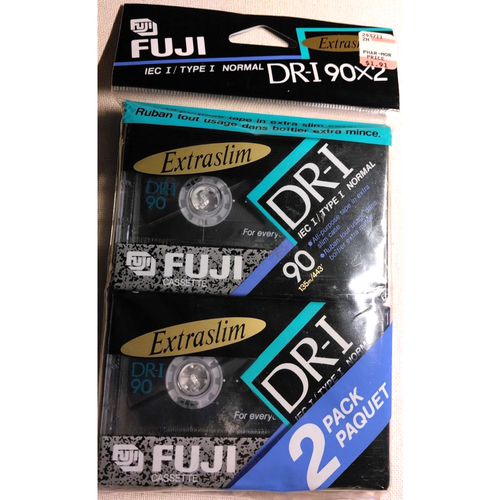Pack of 2 Fuji Extra Slim DR-I 90 min IEC 1 Type 1 Normal Blank ...