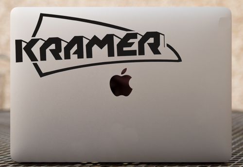 Kramer Logo Decal- Guitar Sticker- Music Decal- Vinyl Decal- Band Decal ...