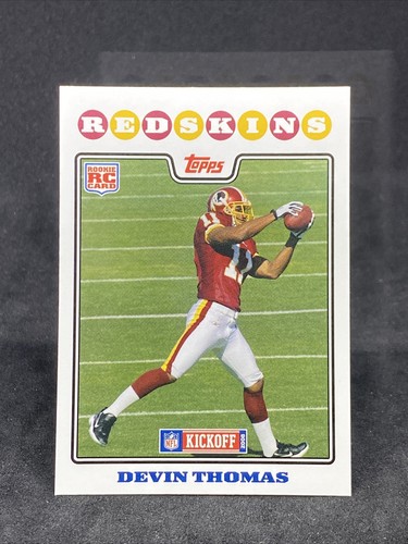 DEVIN THOMAS 2008 Topps Kickoff Rookie RC #200 REDSKINS | eBay