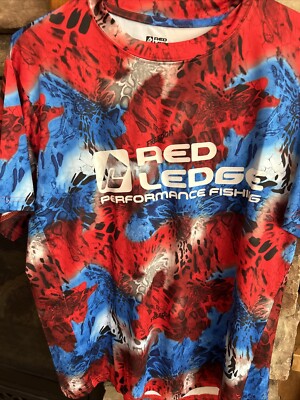 Red Ledge Mens Performance fishing SS Wicking shirt Prym1 camo size ...