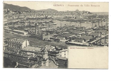 ITALIE GENOVA PANORAMA DA VILLA ROSAZZA | eBay