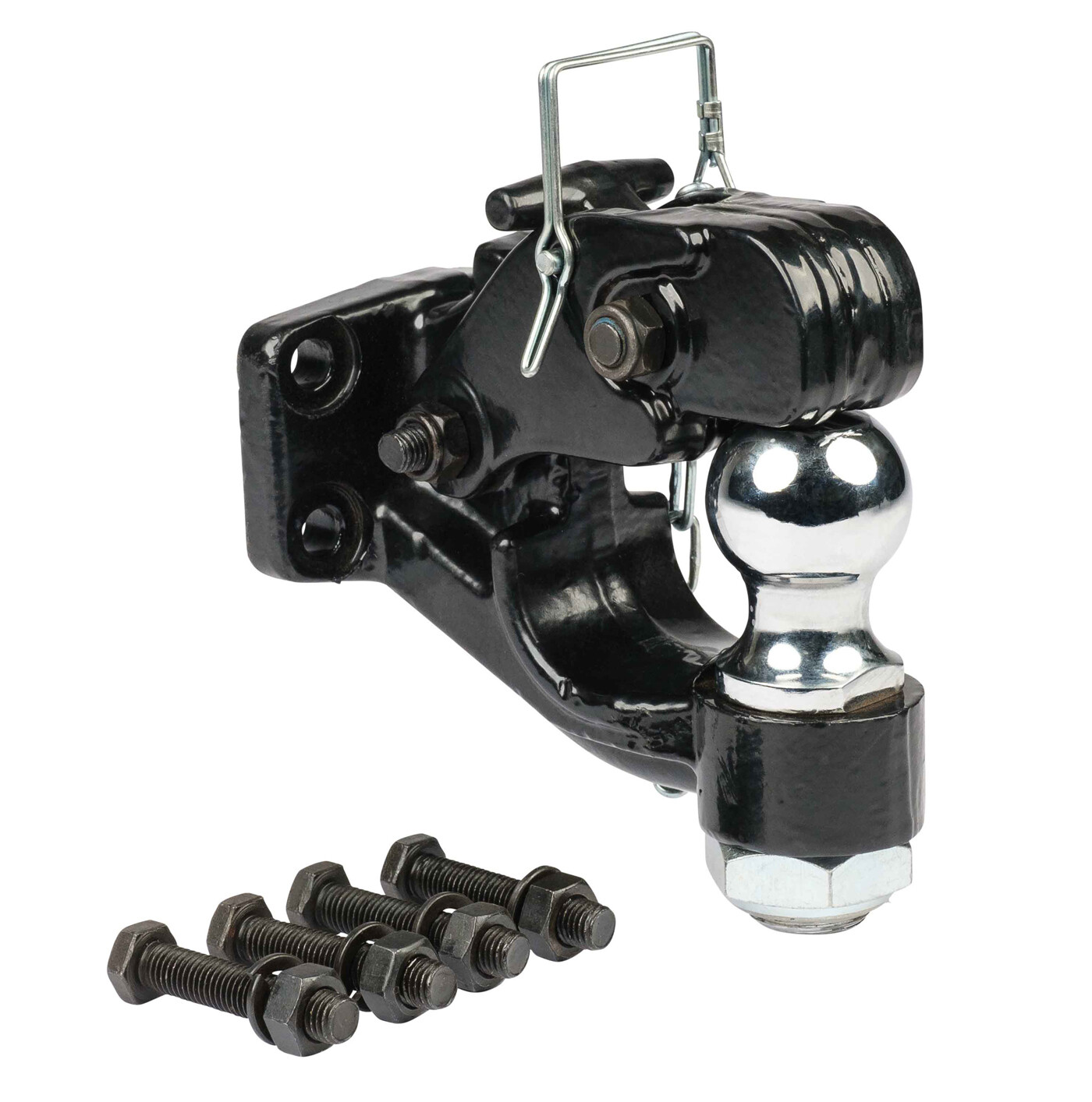 Pintle Hitch w/ 2" Trailer Ball Combo, Combination Hitch w/ Mounting ...