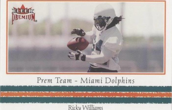 2002 Fleer Premium - Prem Team Ricky Williams #14PT Ruby /500 for sale ...