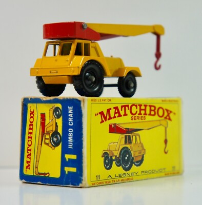 Matchbox Regular Wheels #11 - C2 - Jumbo Crane – 1965 - E4 Box - NM/VG ...
