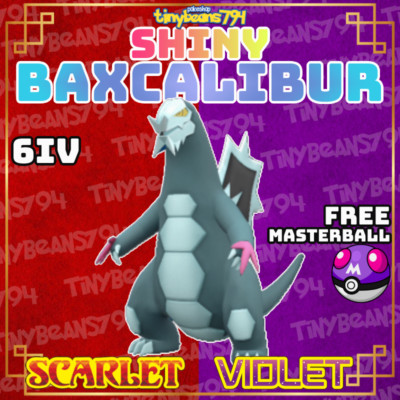 ⭐SHINY BAXCALIBUR⭐6IV Battle Ready⭐Pokemon Scarlet and Violet⭐ | eBay