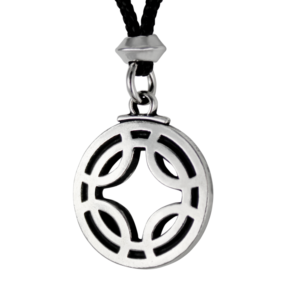 Pewter Binding Rune for Wishes Pendant Talisman Icelandic Wealth Amulet ...