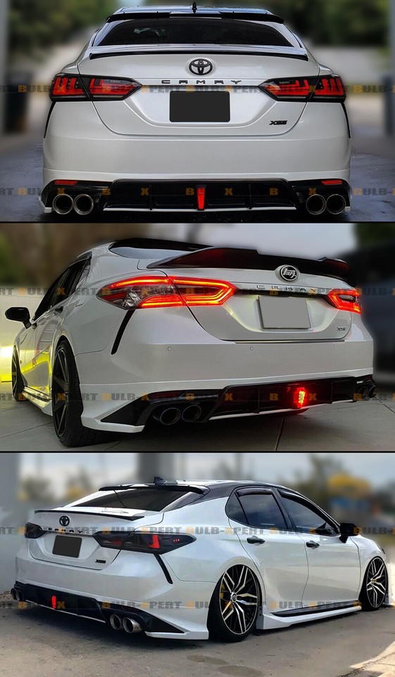 2018-2024 Toyota Camry 8th SE XSE YOFER V1 Rear Diffuser with LED ...